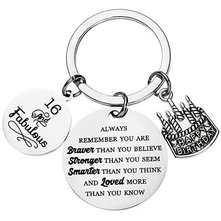 Exquisite Birthday Gift Keychain 16th Birthday Gift Keychain for ...