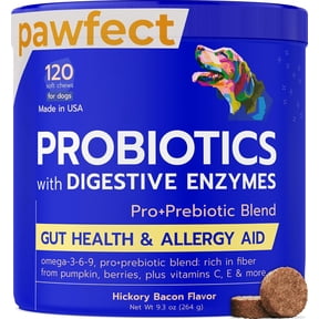 Pawfy Natural Dog Allergy Chews, Anti-Itching Supplement, Probiotic ...