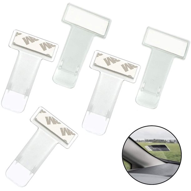 Parking Ticket Holder, 5 Pieces Transparent Car Windshield Ticket ...
