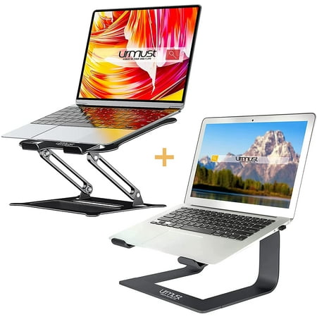 Adjustable Laptop Stand Rose Gold + Detachable Laptop Riser Rose Gold ...