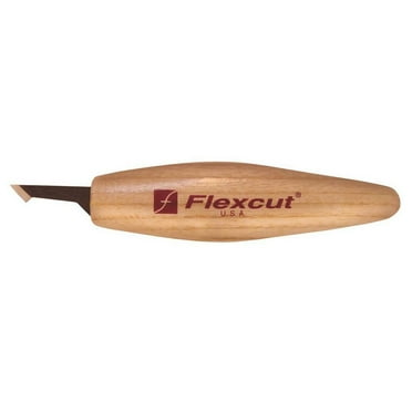 FlexCut Tool Wood Carving Mallet Tool, V-Tool, 60 degree (3/8 ...