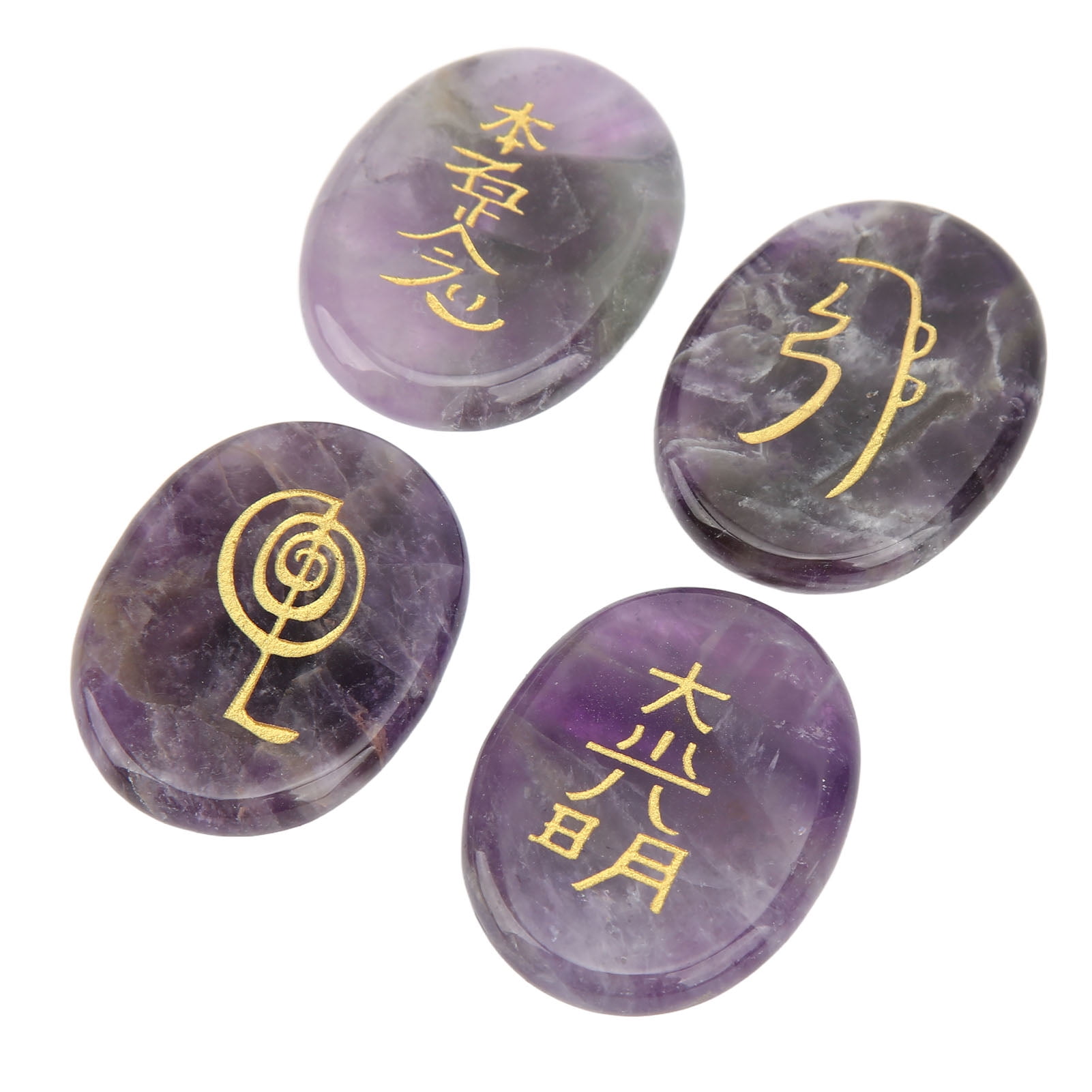 Click here for Sunwow Reiki Stones Ornament 4pcs Reiki Symbols St... prices