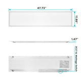 Luxrite 1x4 FT LED Flat Panel Light 30/35/40W 3 Color Options Backlit ...