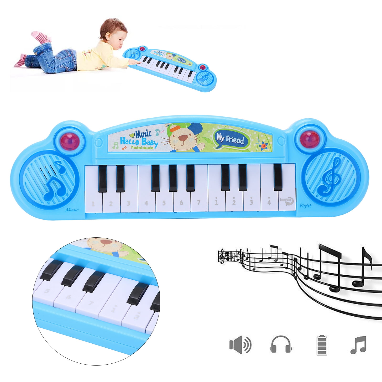 Piano electrónico para niños órgano electrónico de llave suave para ...
