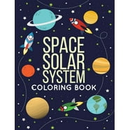 Coloring Book About Outer Space For Kids 4-8: Astronauts, Planets ...