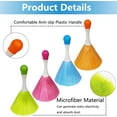 4 Pack 8" Hand Grips Microfiber Washable Duster,Electrostatic Feather ...