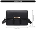 FENOHREFE Fashion Square Shoulder Bag Practical PU Leather Crossbody ...