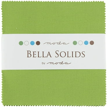 Bella Solids White Moda Charm Pack; 42 - 5" Precut Fabric Quilt Squares - Walmart.com