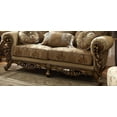 Traditional Met Ant Gold & Perfect Brown 3Pcs Sofa Set By Homey Design ...