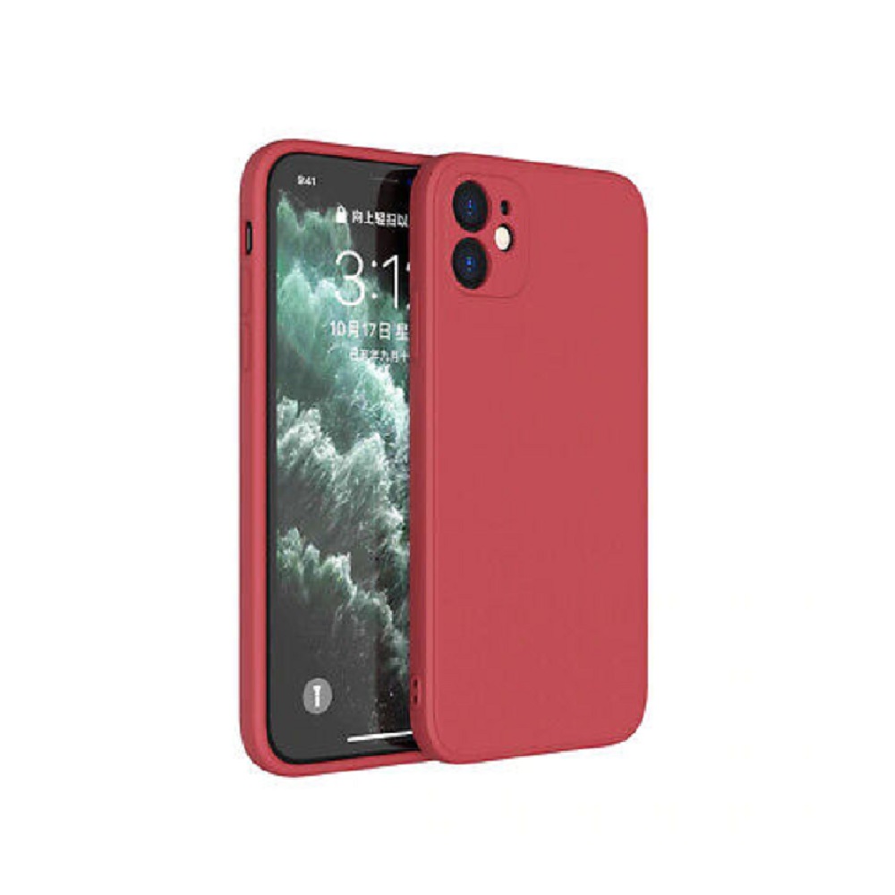 Camellia Red Color Silicone Case Camera Lens Cover For iPhone 12P - Walmart.com