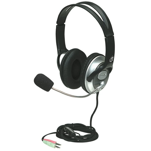 Manhattan Classic Stereo Headset with Flexible Metal Boom Microphone ...
