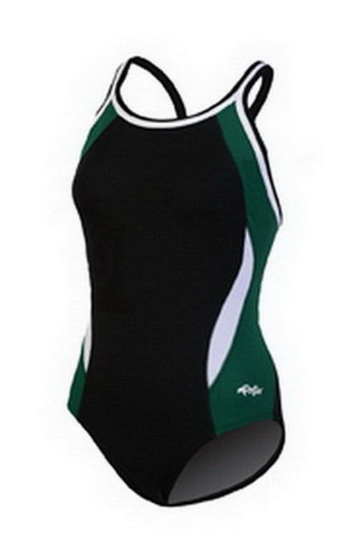 (Price/each)Dolfin 9974C - Female DBX Back Color Block-Black/Green ...