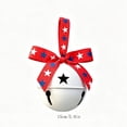1 Pc 4th of July Patriotic Decor Jingle Bells Ornaments in Red, White ...
