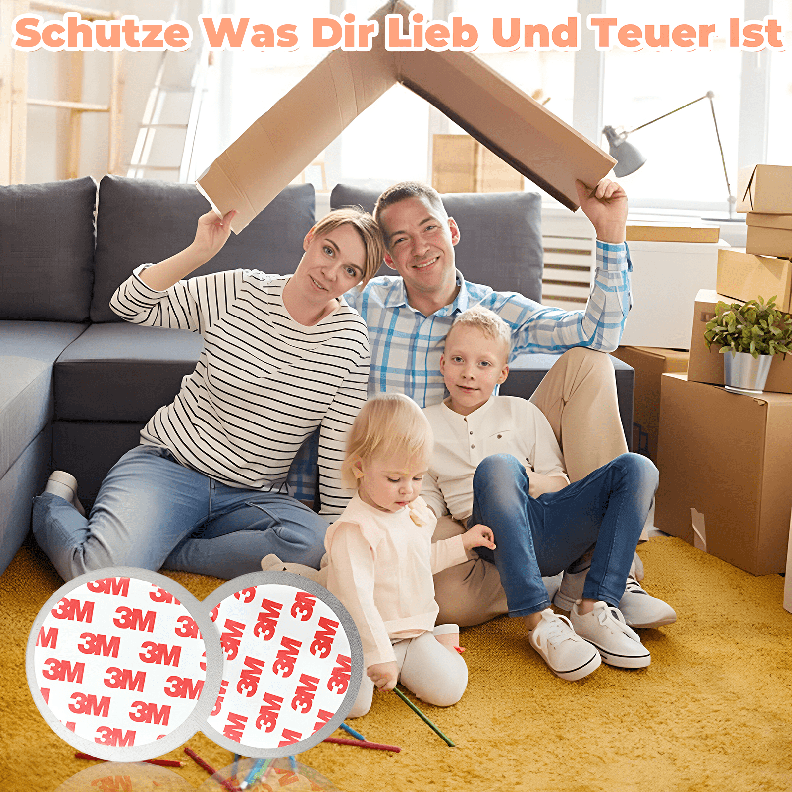 Soporte magnético para detector de humo autoadhesivo de 70 mm, alarma ...