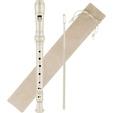 Red-8 Holes Soprano Recorder with Cleaning Rod, German Style C Key ...