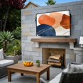 Abstract Graffiti Outdoor TV Cover 70 to 75 inch Vintage Gold Orange ...