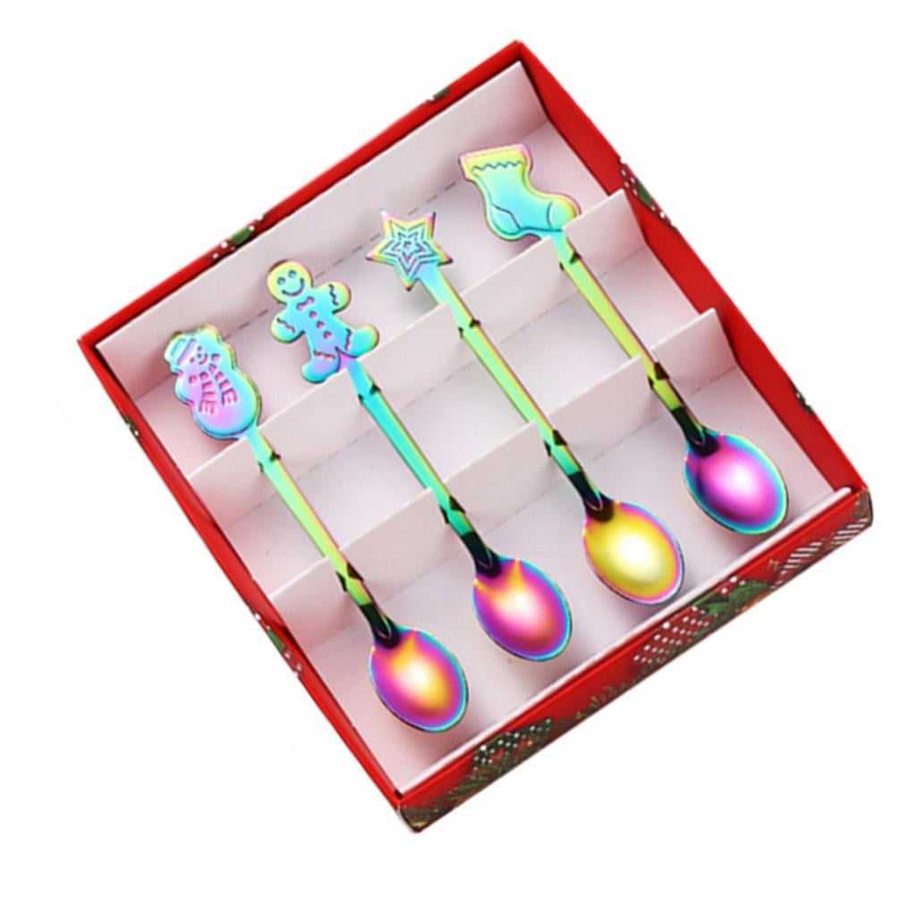 4 Pieces Coffee Stirring Spoon Kitchen Cutlery Espresso Spoons Stirring ...