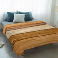 Flannel Throw Blanket for Couch Sofa Bed,Country Retro Wood Board Soft ...