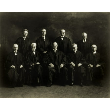 The U.S. Supreme Court In 1921 Left To Right Justices William R. Day ...