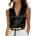 Ashirexll Womens Casual Tops Elegant Solid Color Long Sleeve V-Neck Top ...