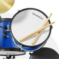 Gammon Complete 3-Piece Junior Drum Set - Blue, Beginner Kit with ...