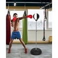 47-59IN Fitness Reflex Bag,Speed Ball Stand Punching Bag with Gloves ...