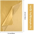 50 Sheets Metallic Gold Tissue 20X14 Inch Gift Wrap Paper Bulk Gift ...