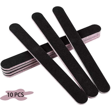 Maryton 12Pcs Double Sided Nail Files, 100/180 Grits, Acrylic Nails ...