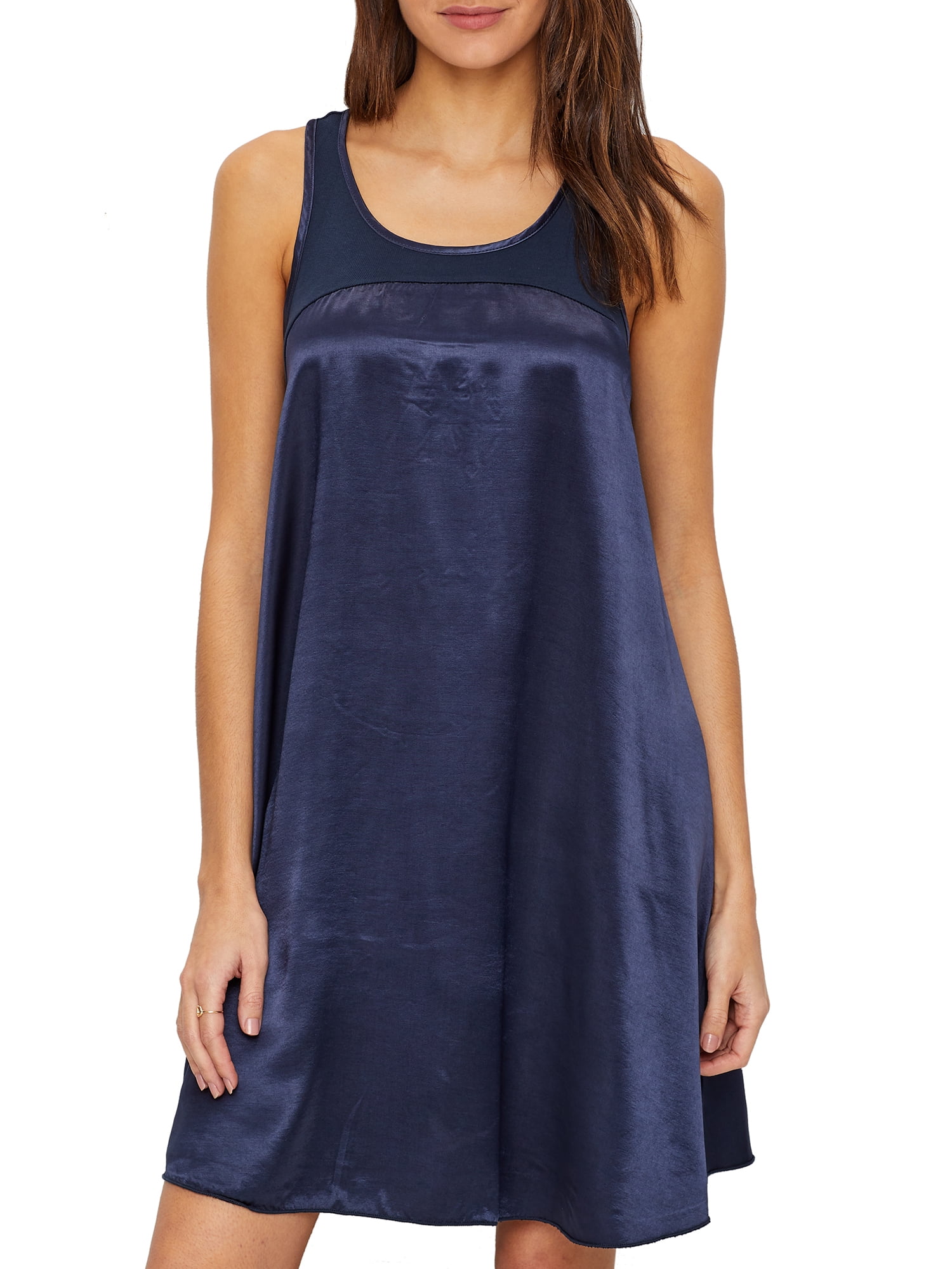 PJ Harlow Womens Lindsay Satin Nightgown Style-PJD18 - Walmart.com