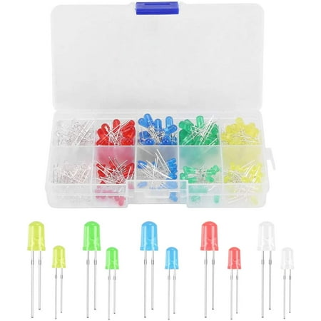 LED Diode Lights,300Pcs 3mm and 5mm Bright Round LED Lights Emitting ...