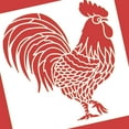 Large Rooster Pattern Plastic Painting Stencils 12x12inch - Walmart.com