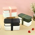 AOOOWER Large Capacity Plastic Bentos Box with Divided Compartments ...