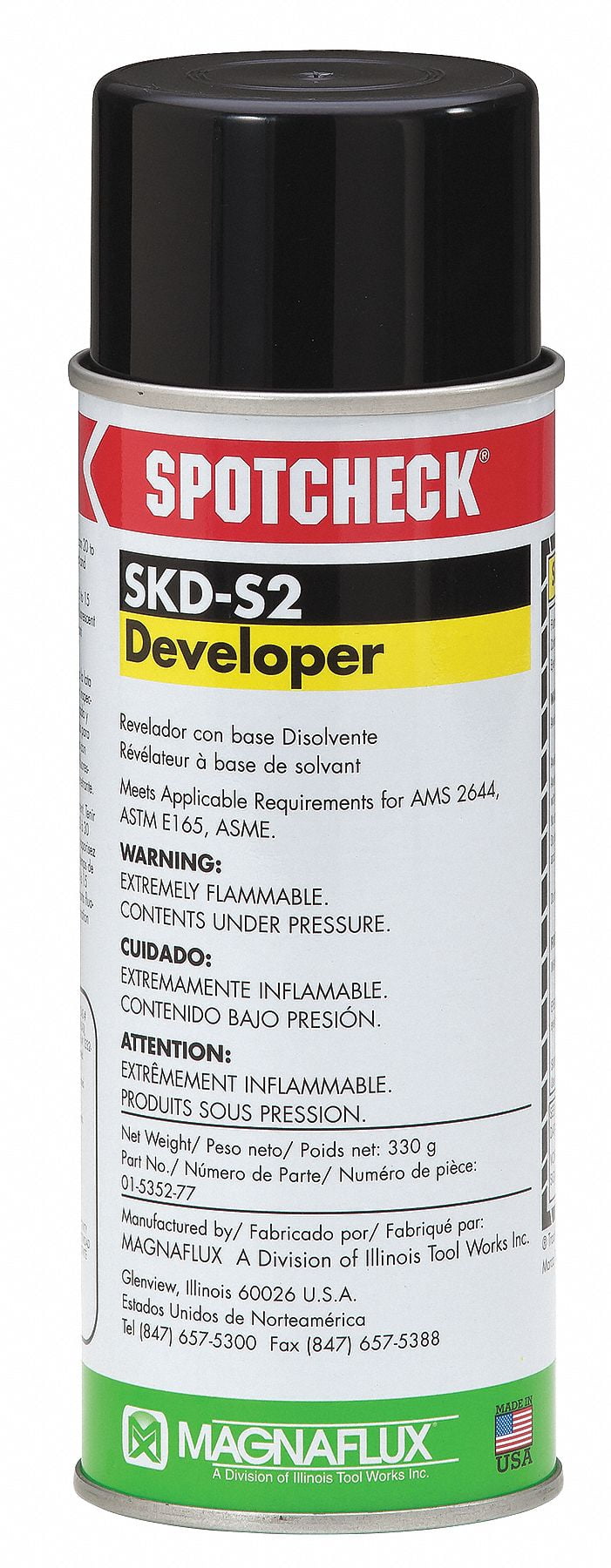 Magnaflux Dye Penetrant Developer,11.6 oz, Aerosol SKD-S2 - Walmart.com