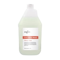 Zogics 3 in 1 Body Wash, Hand Soap & Shampoo, Citrus + Aloe (1 Gallon ...