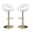 Donut Adjustable Stool - White Set of 2 - Walmart.com