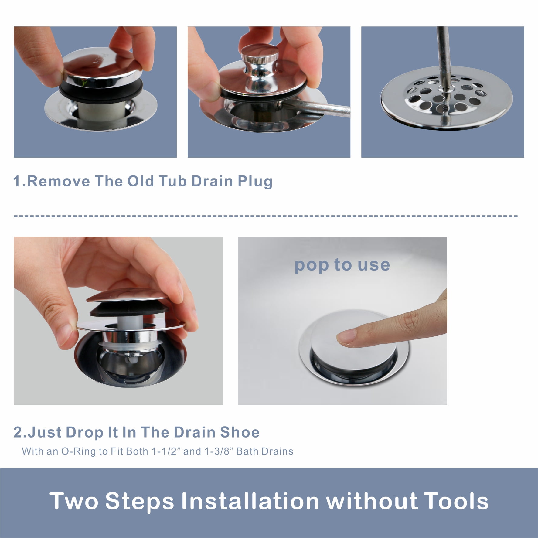 Bathtub Drain Plug Mechanism Basin Pop Up Drain Plug Bathtub Sink