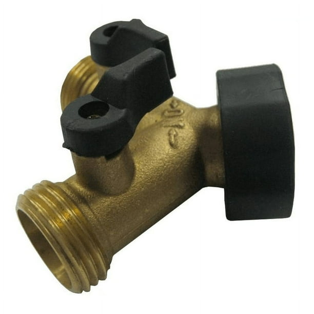 2-Way Brass Hose Connector, with Dual Shut-Off Valves - Walmart.ca