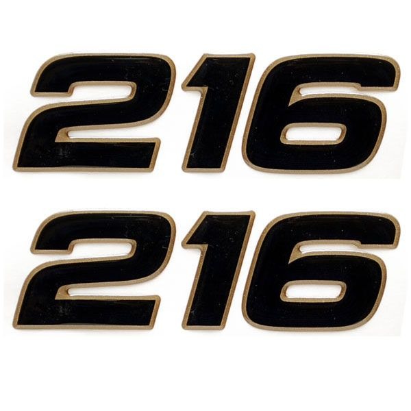 Tracker Mako Black/Gold 216 Raised Foam Filled Boat Decals 138307 (Pair ...