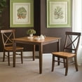 36" x 36" Dining Table with 2 X-Back Chairs - Walmart.com
