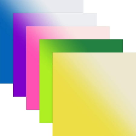 5 Sheets Color Changing Vinyl 12 Inch x 10 Inch Color Changes with ...
