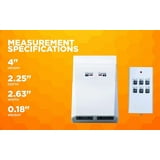 Woods 59781 Indoor Wireless Remote Control with Countdown, White ...