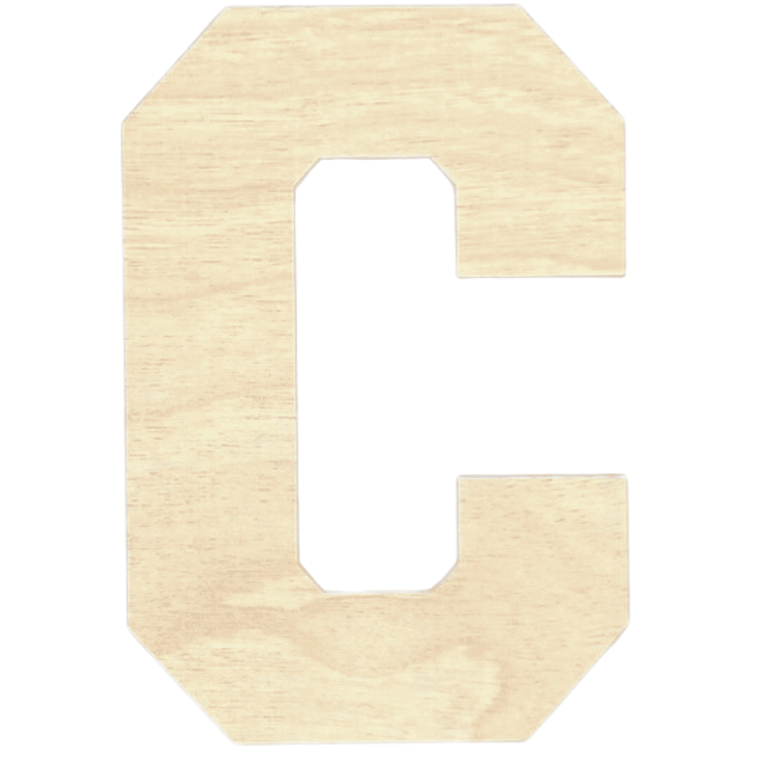 Krafty Supply - 2" Tall Birch Letter C | 1/4" Birch Plywood |Collegiate ...