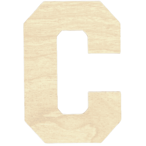 Krafty Supply - 20" Tall Birch Letter C | 1/4" Birch Plywood ...