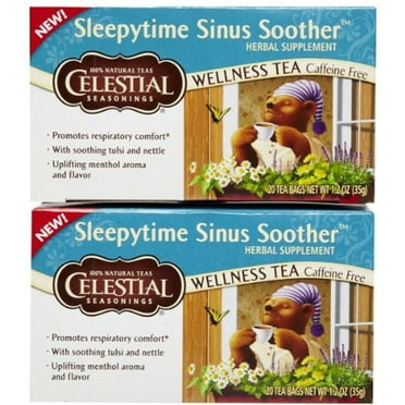 Celestial Seasonings Sleepytime Sinus Soother Tea Bags, 20ct (Pack of 6 ...