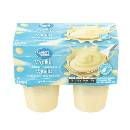 Great Value Vanilla Pudding, 4 Cups, 396 g - Walmart.ca