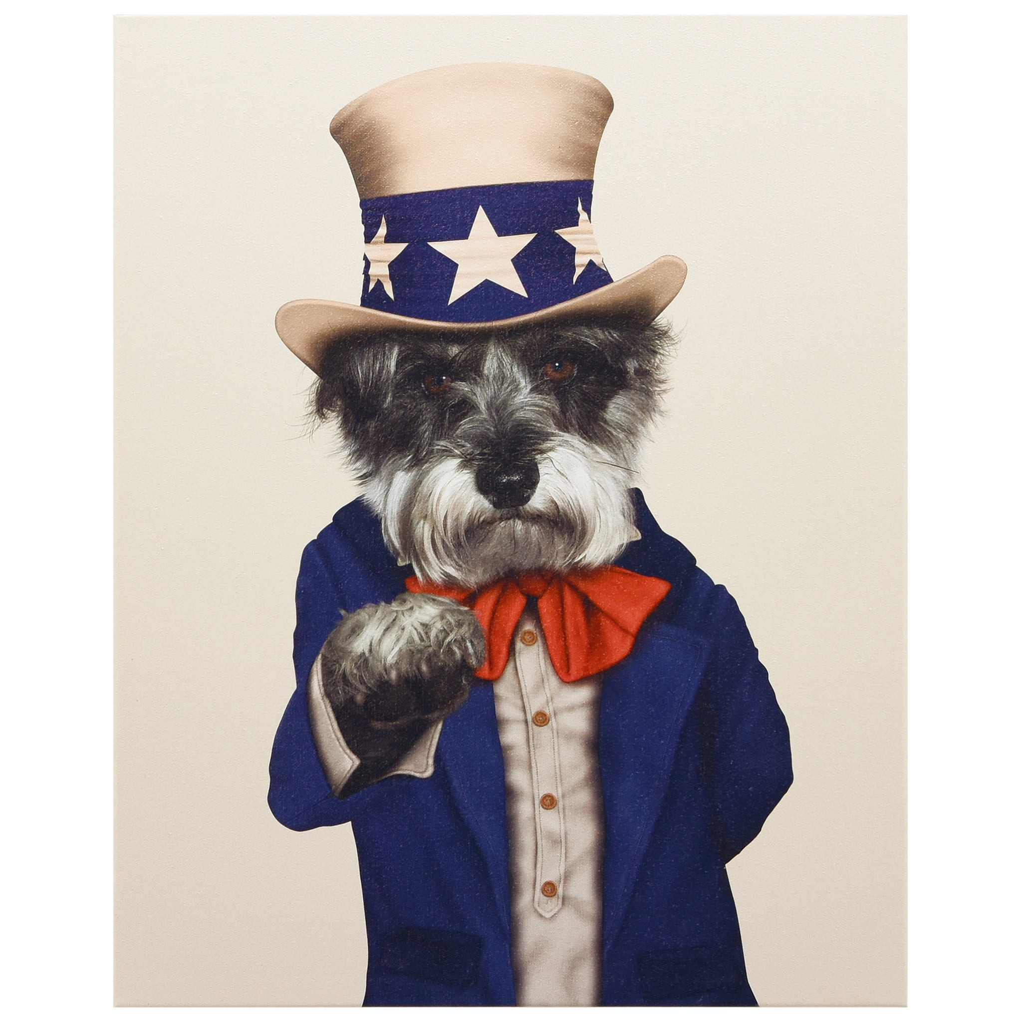 Empire Art Direct Pets Rock Uncle Sam Graphic Art on Wrapped Canvas Dog ...