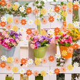 Daisy Groovy Boho Party Banner - Colorful Daisy Flower Banner for ...