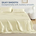 Silk Stain Sheets Set Deep Pocket Queen Sheets 4 Pieces with 2 Pillow ...