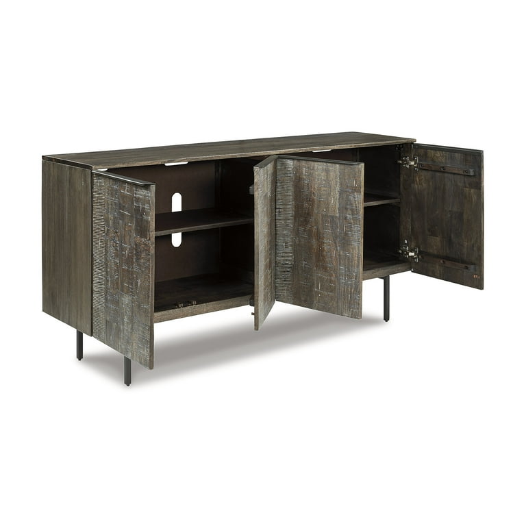 Signature Design by Ashley Casual Graydon Accent Cabinet Gray Whitewash
