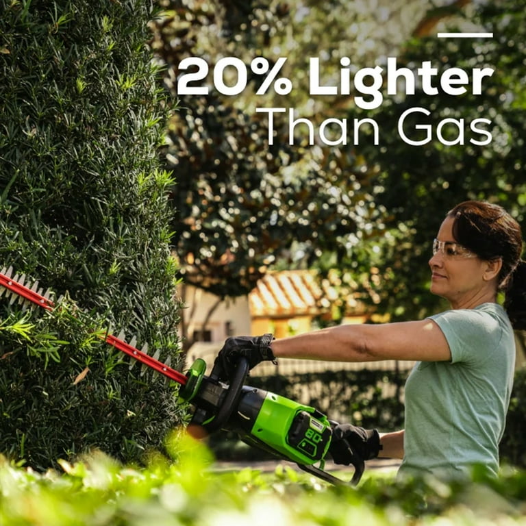 Greenworks 80v pole hedge trimmer store